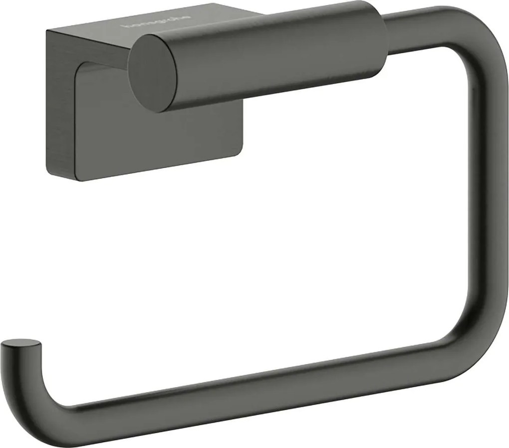 Hansgrohe AddStoris S - Držák toaletního papíru, kartáčovaný černý chrom 41788340