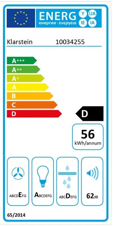 Klarstein Simplica, digestoř, 52 cm, vestavná, 400 m³/h, LED, nerezová ocel