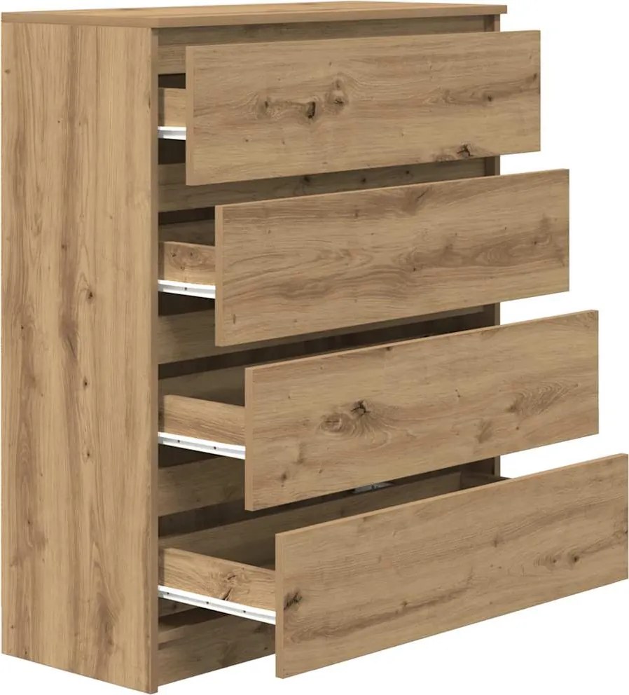 Příborník dub artisan 80x35x99 cm kompozitní dřevo 3328488