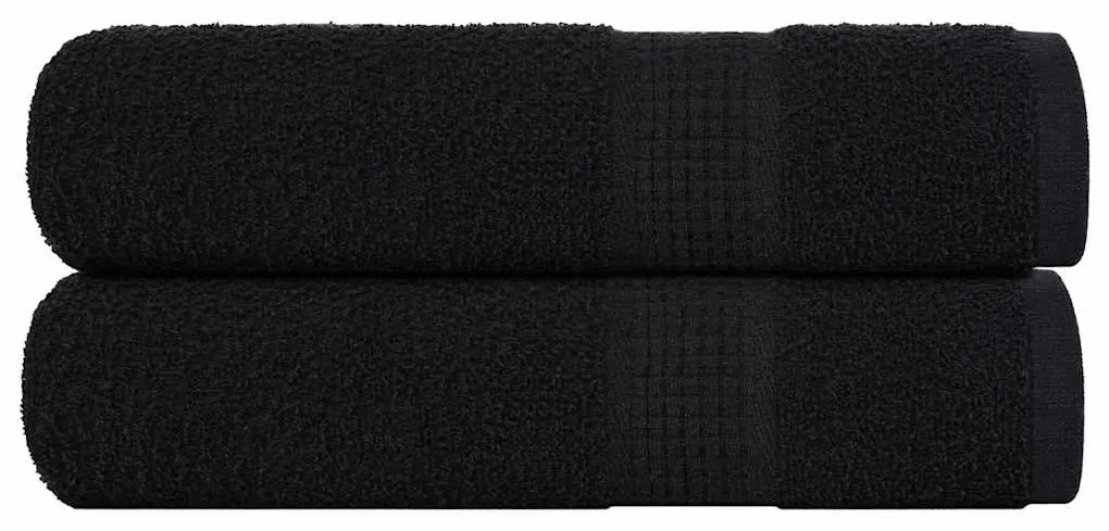 Ručníky do sprchy FROGN 2 ks černé 70 x 140 cm 360 g/m² 136953