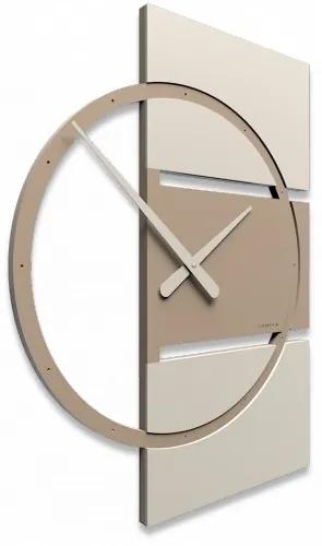 Designové hodiny 10-123 CalleaDesign Adam 45 x 60cm (více barevných variant) Barva stříbrná-2 - RAL9006 Dýha černý ořech - 85