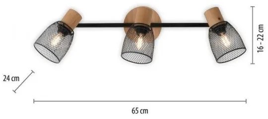 JUST LIGHT. 15193-79 - Bodové svítidlo TAMIS 3xE14/10W/230V