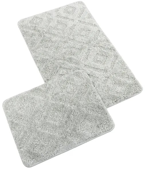 Bellatex koupelnové předložky BANYSILVER bez výkroje sada 60x100, 60x50 cm Světle šedá