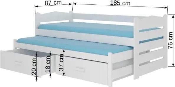 Postel dvojitá TIARRO 180x80