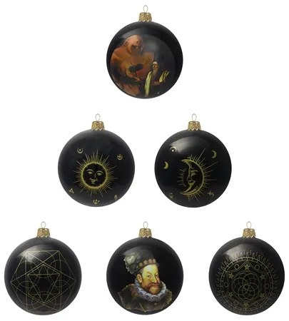 Set vánočních ozdob s dekorem Rudolfa II.