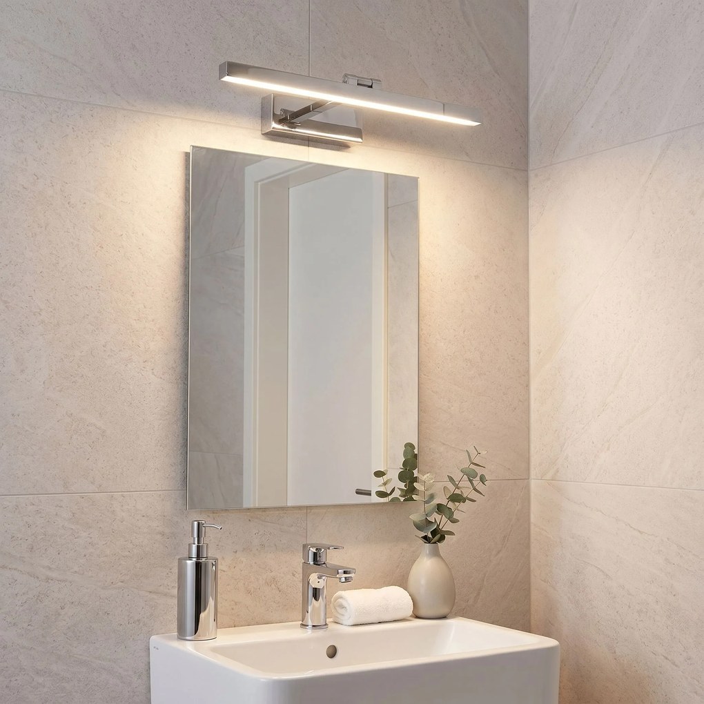 Toolight Rea, Koupelnové nástěnné LED svítidlo APP1858-1W 60 cm Chrome, OSW-66011