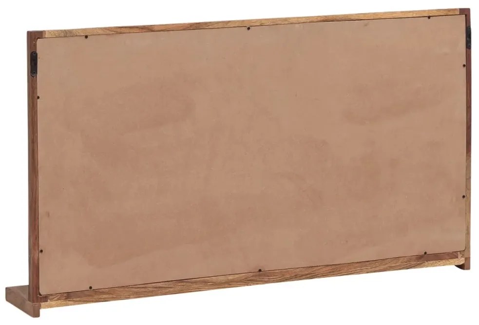 furniture-nabytek.cz - Masivní koupelnové zrcadlo Sidora light I z akácie, lakované, hnědé – 105×16×60 cm