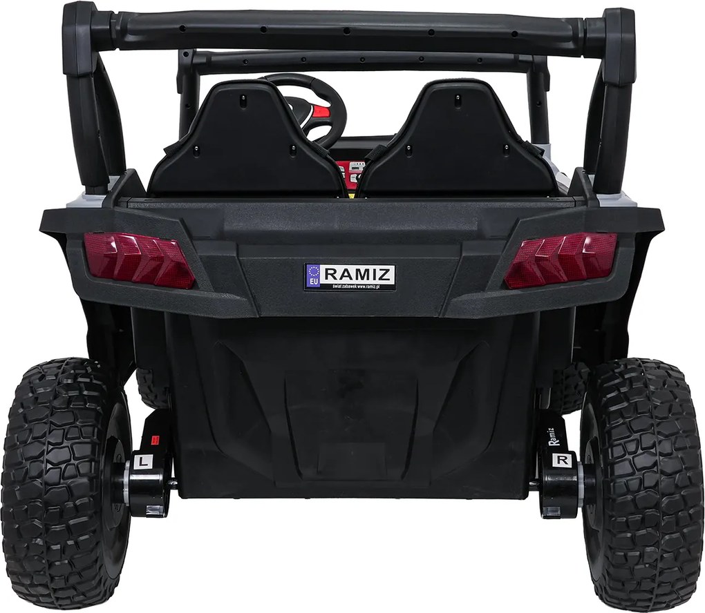 Ramiz Elektrická bugina Gravity pro děti šedá + pohon 4x4 + dálkové ovládání