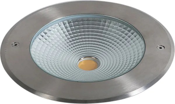 Moderní bodové svítidlo do země ocel včetně LED 20W - Bridge