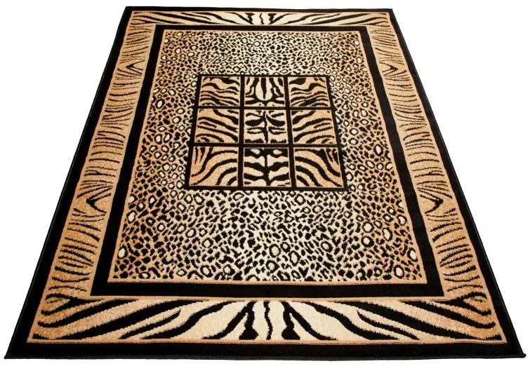 Kusový koberec ATLAS 6600A béžový černý Rozměr: 220x300 cm