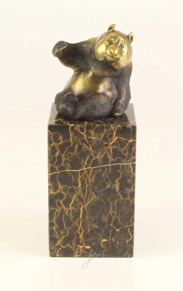 Bronzová socha soška PANDA