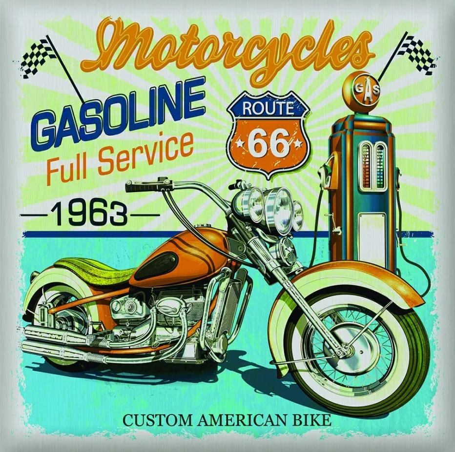 SS 3851 AG Design samolepicí dekorace - samolepka na zeď - USA moto,  velikost 30 x 30 cm | BIANO