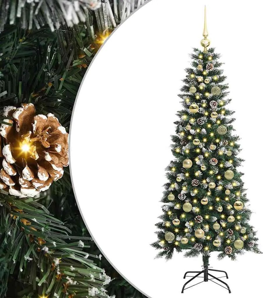 Umělý vánoční stromeček Zelená 150 cm PVC, plast a ocel 3395812
