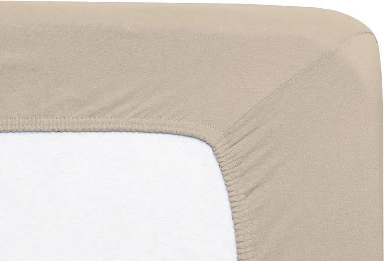 Florella Prostěradlo Avance Jersey 45 Beige, 180-190x200 cm