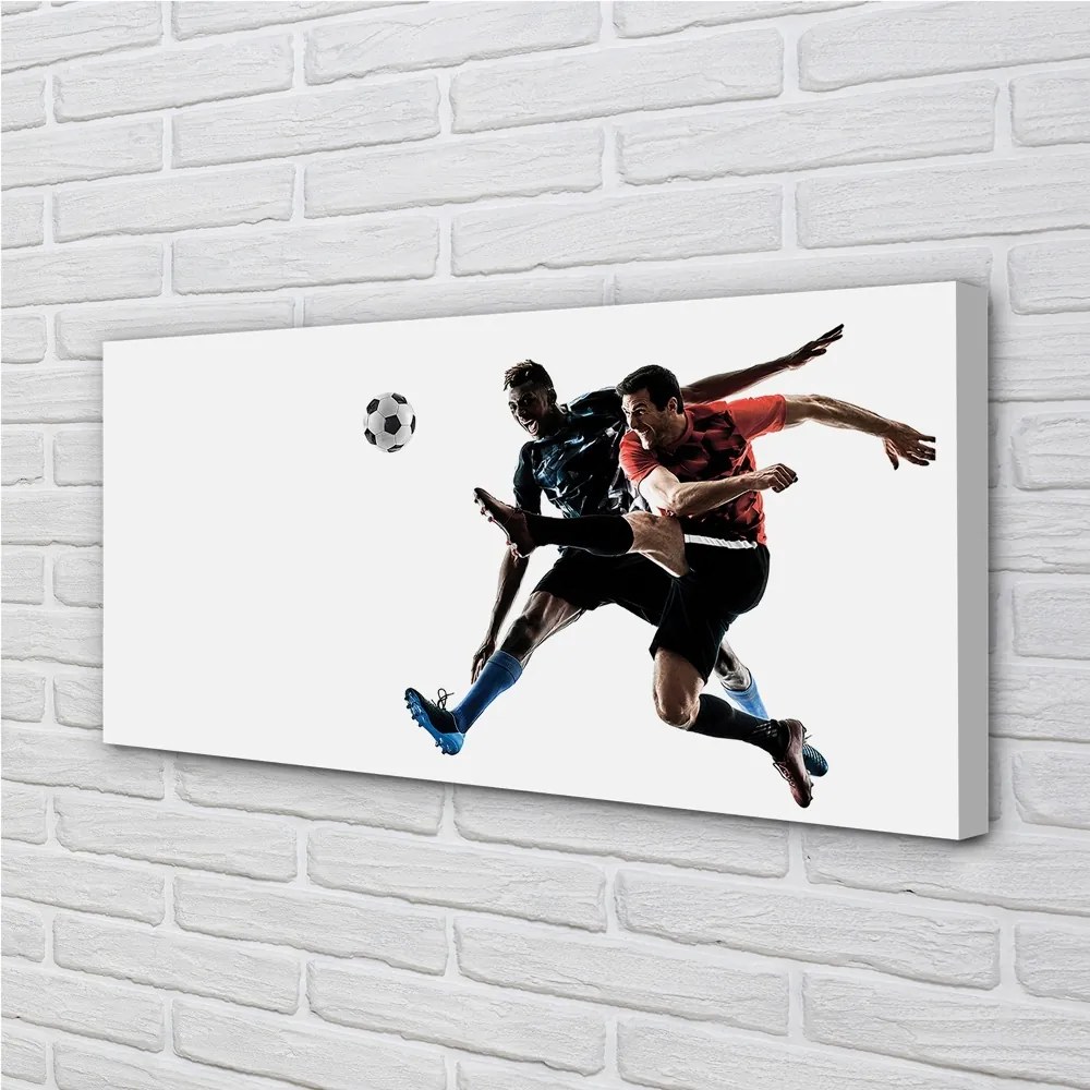 Obrazy na plátně muži fotbal 120x60 cm
