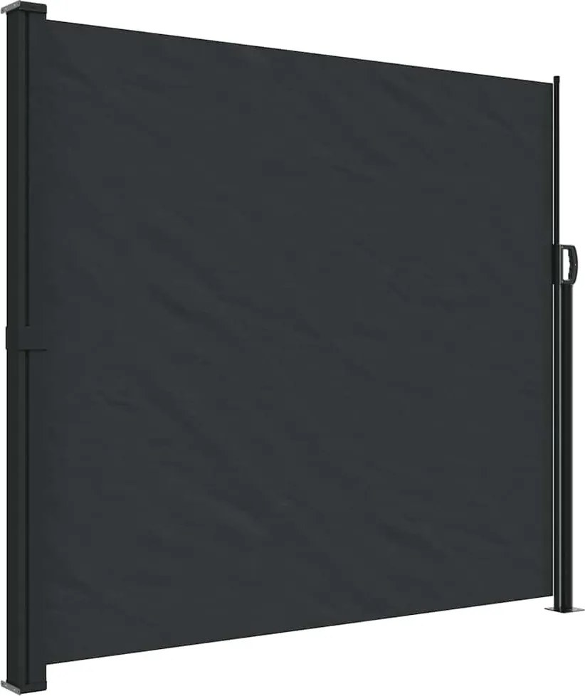 vidaXL Zatahovací boční markýza 180 x 500 cm [4004446] Barva: antracitová