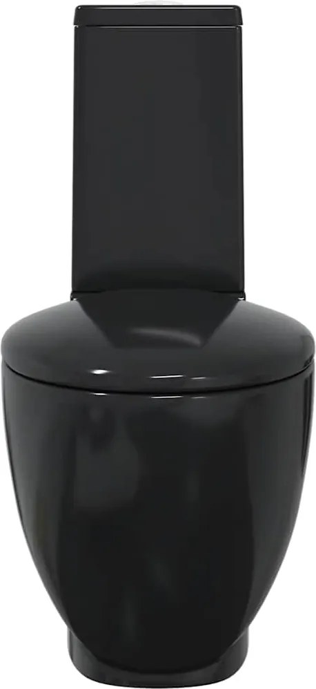 Keramické WC kulaté spodní odpad černé 141136