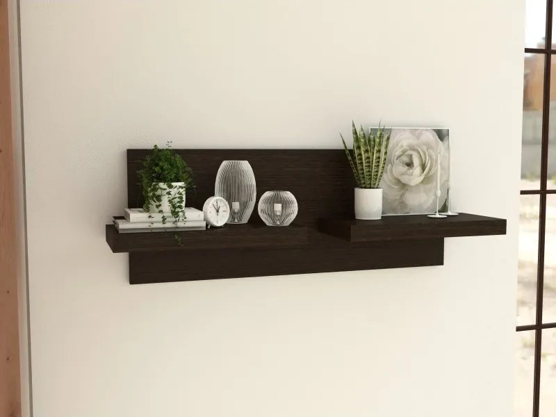 Závěsná police PALO 2P wenge (90 x 30) cm