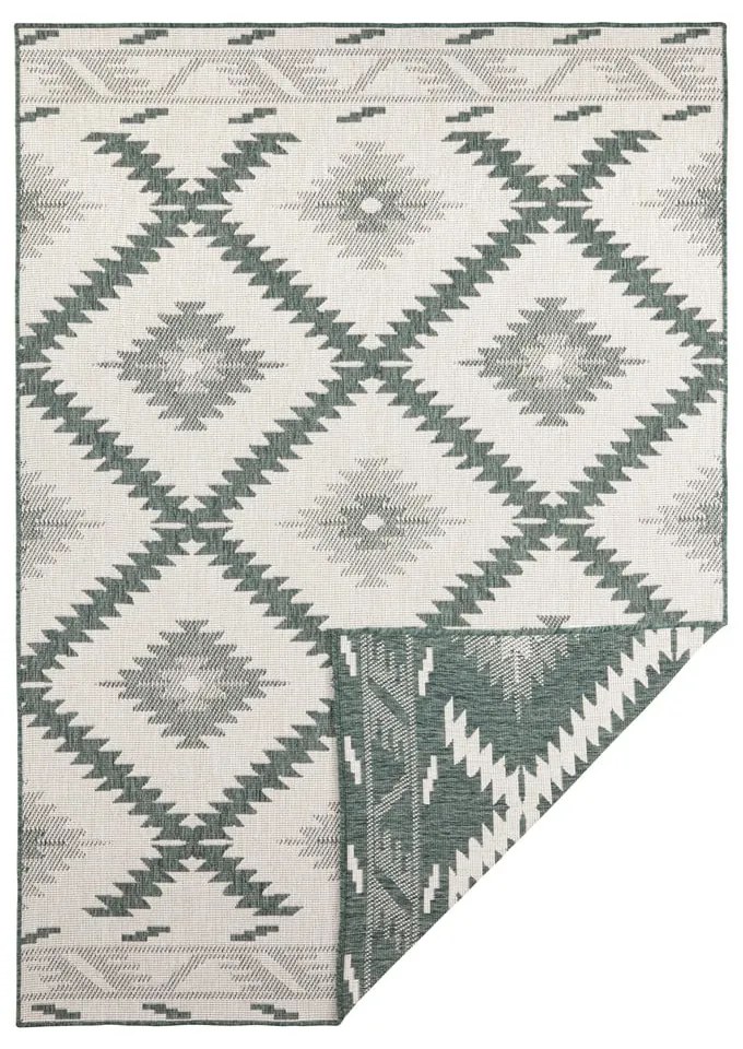 Zeleno-krémový venkovní koberec NORTHRUGS Malibu, 230 x 160 cm