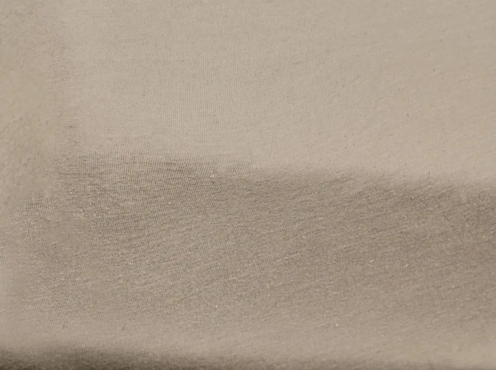 Jersey prostěradlo do dětské postýlky světle hnědé 70 x 140 cm