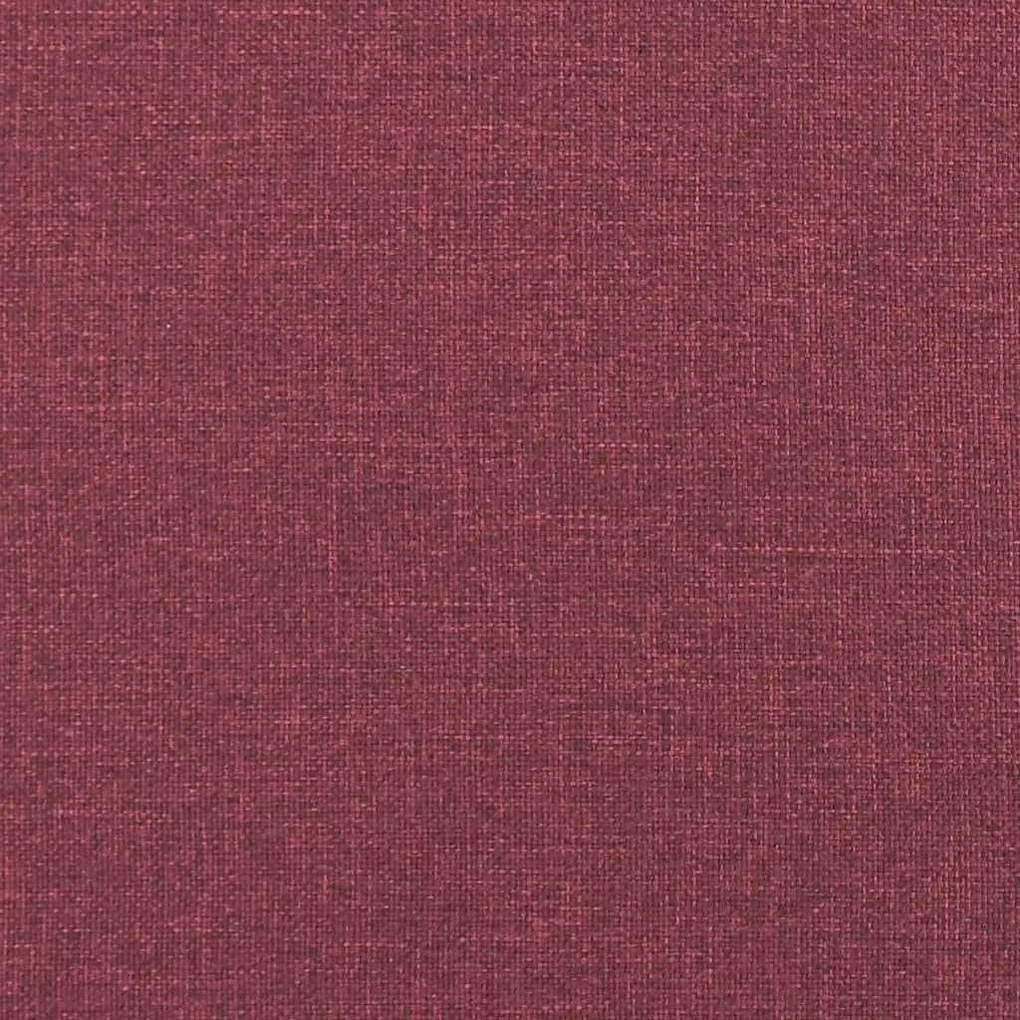 3místná pohovka s podnožkou vínová 180 cm textil 3201079