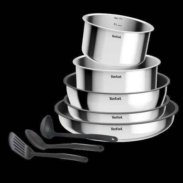 Tefal - Sada nádobí 9 ks INGENIO COOK nerez