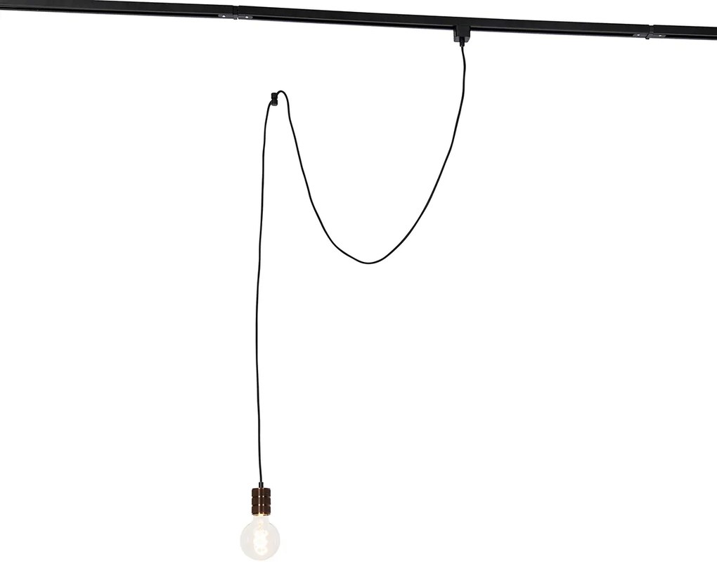 Závěsná lampa tmavě bronzová pro kolejnicový systém 1-fázový - Iconic Cavalux