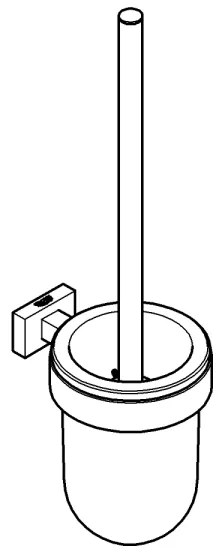 GROHE 40513AL1 - Souprava na čištění toalety ESSENTIALS CUBE grafit