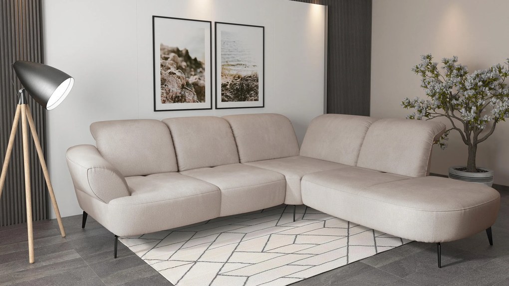 XXXLutz ROHOVÁ SEDAČKA, textil, šedobéžová Sit & More - Sedací soupravy - 000144013273