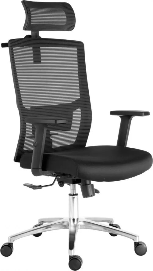Ergonomická kancelářská židle ERGODO BOOST - černá síťovina / nosnost 150 kg