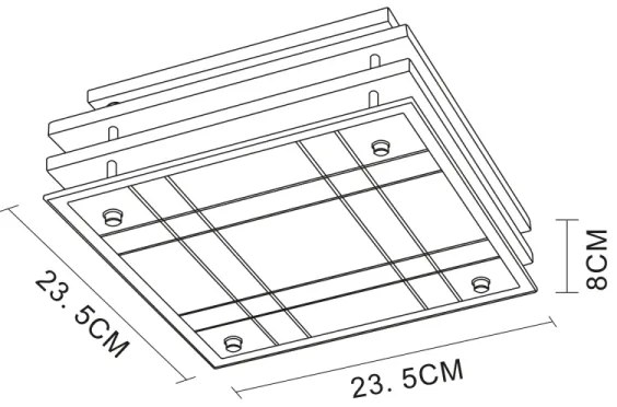 Globo 48089 - Stropní svítidlo 1xE27/60W