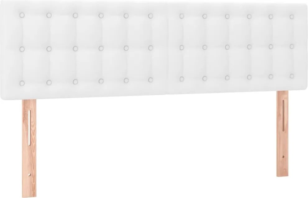 Box spring postel s matrací bílá 140x200 cm umělá kůže 3141126