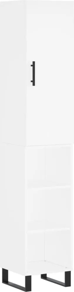 Skříň highboard bílá 34,5 x 34 x 180 cm kompozitní dřevo 3199001