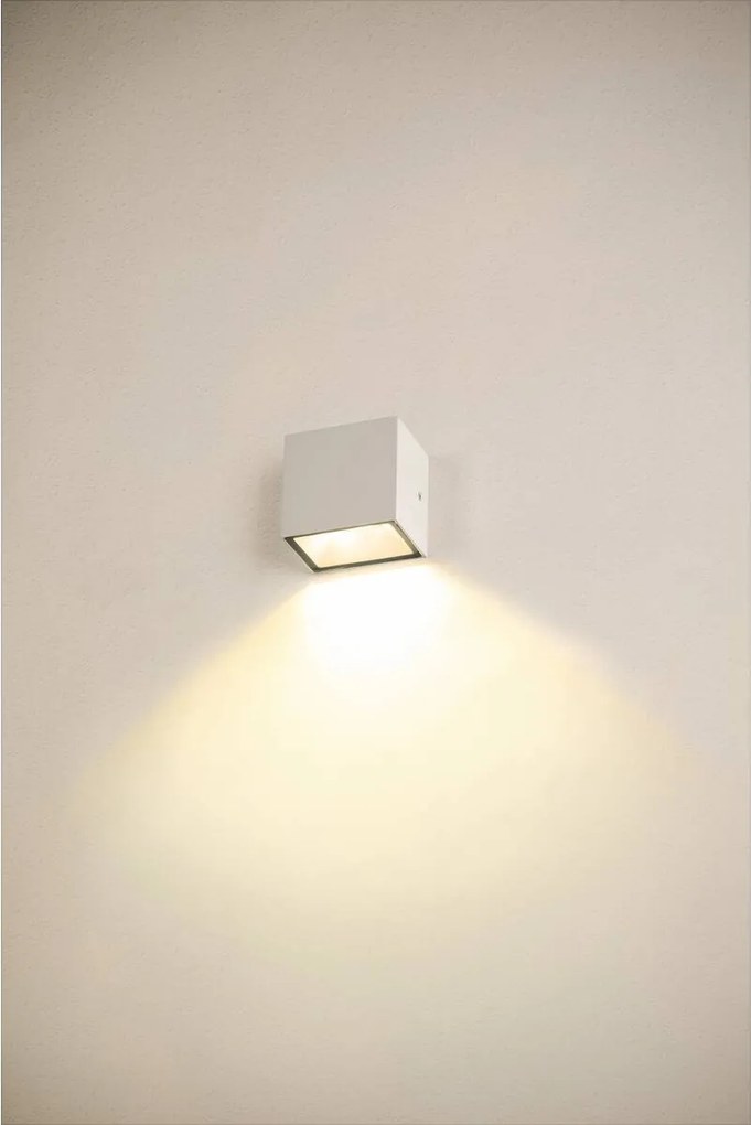 LA 1005149 SITRA S WL SINGLE venkovní LED nástěnné přisazené svítidlo bílé CCT switch 3000/4000 K - BIG WHITE (SLV)