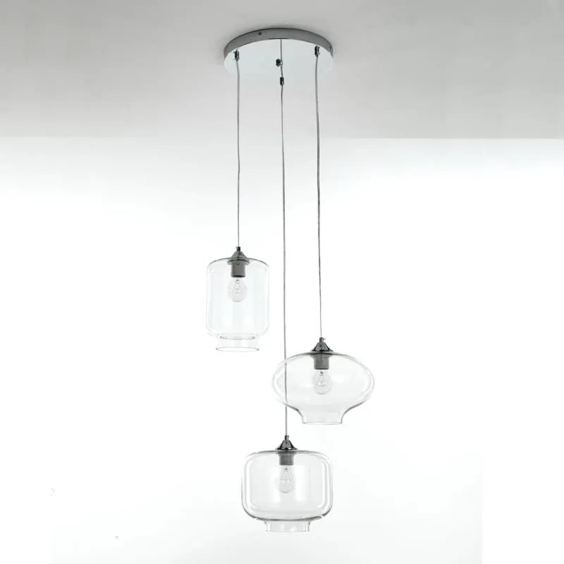 Tomasucci Závěsný lustr SAKY CLEAR Ø.47x126cm,skleněný