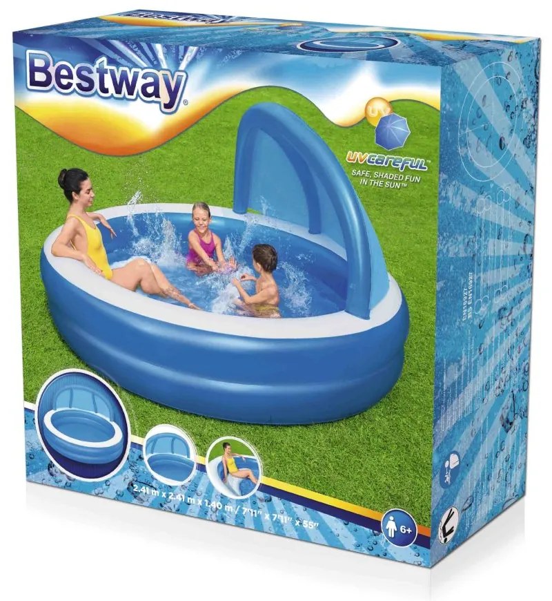 Bestway 54337 Bazén se stříškou 241 x 140 cm
