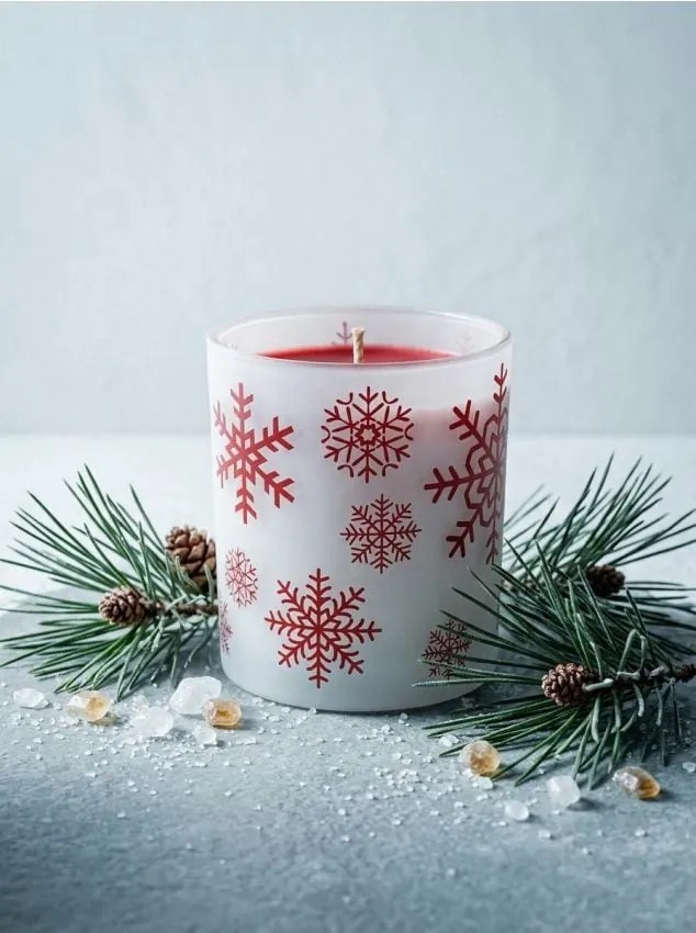 Sinsay - Svíčka Winter Spice - červená