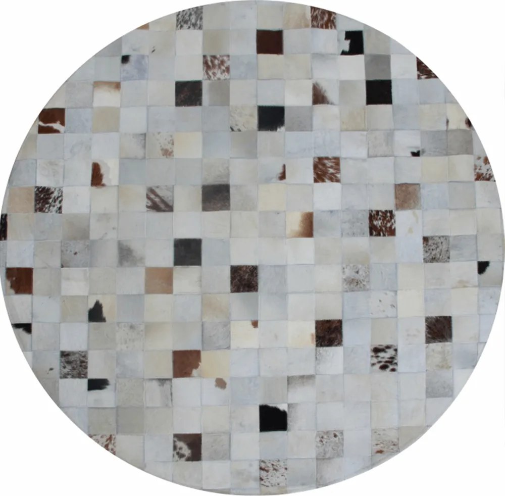 Tempo Kondela Luxusní koberec, pravá kůže, 200x200, KŮŽE TYP 10
