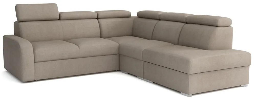 Sedací souprava OSLO L | 250x265 cm | rozkládací + 2x úložný prostor | polohovatelné záhlavníky | VÝBĚR TKANIN