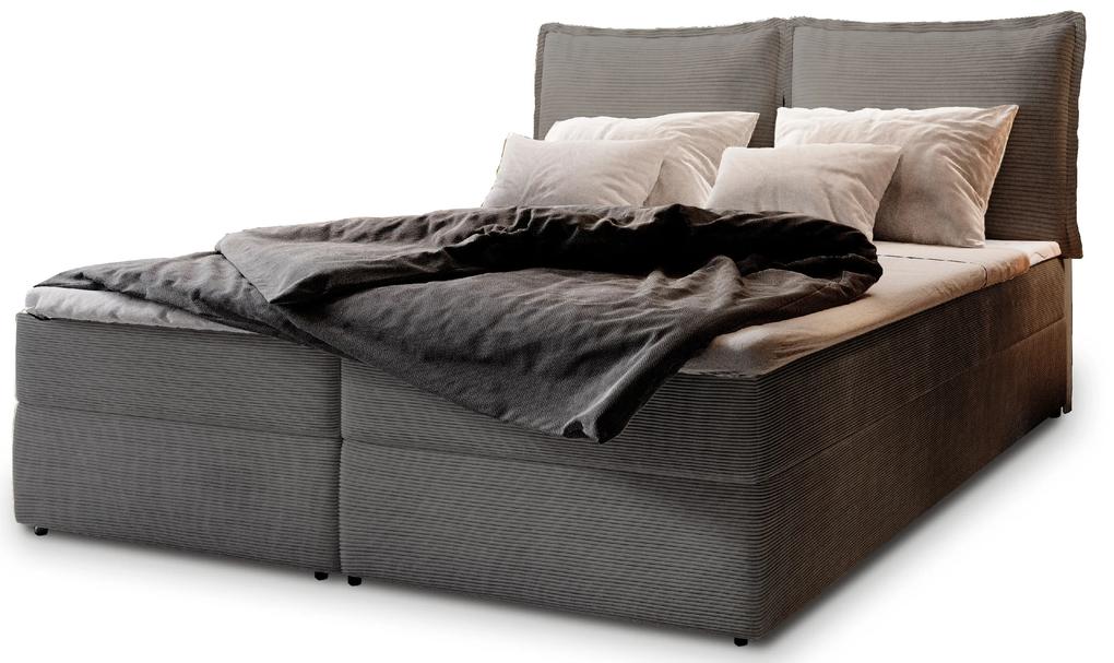 MSL Kontinentální čalouněná postel LOTO (160 x 200 cm) Barva látky: POSO 05