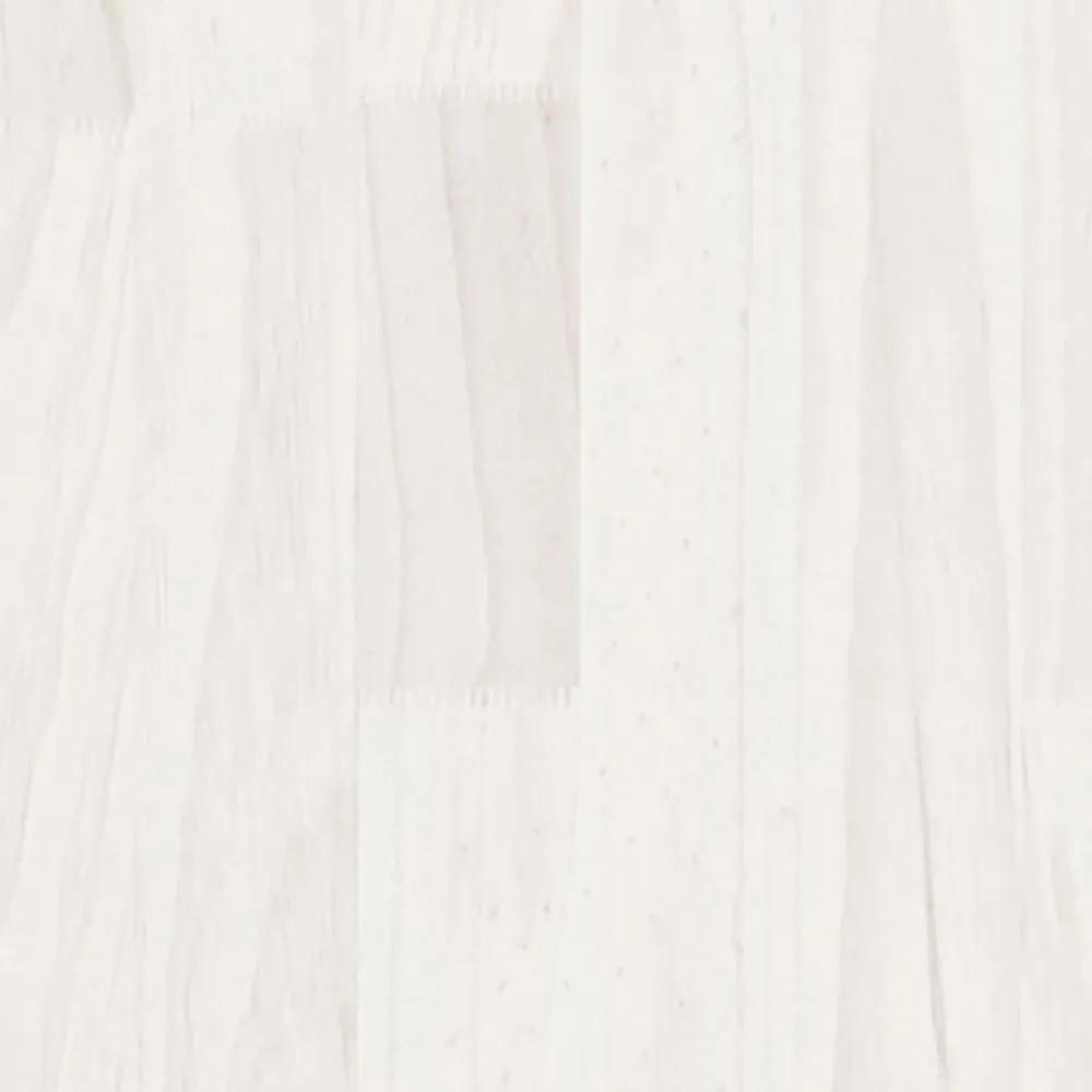 Petromila Knihovna / dělicí stěna bílá 100x30x167,5 cm masivní borovice