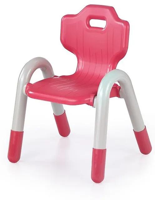 Dětská židle Kimi 2 - červená, PVC, červená