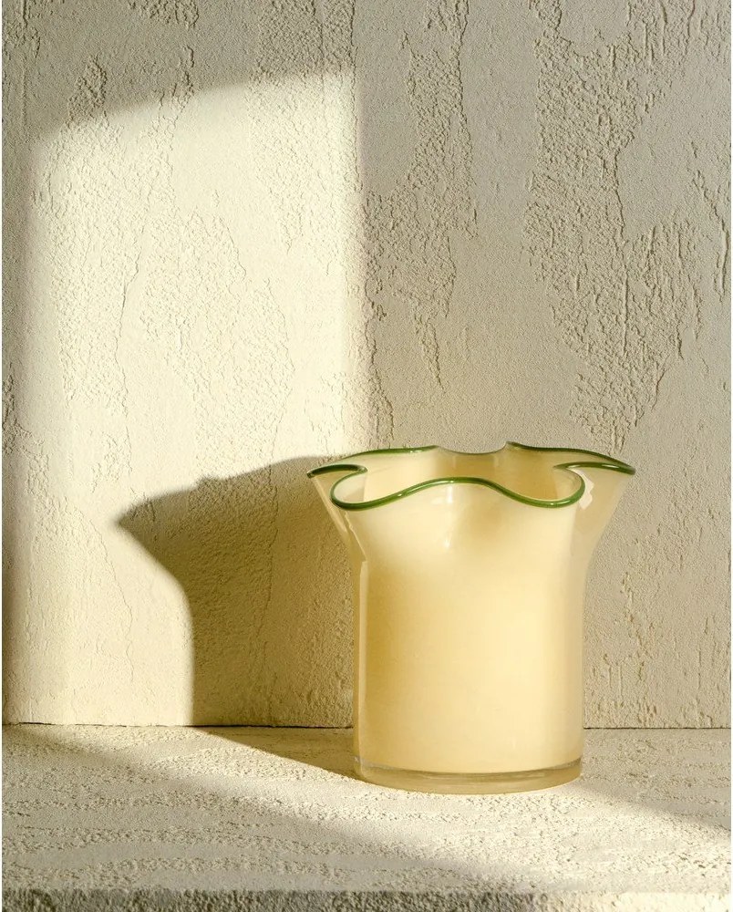 Žlutá skleněná váza (výška 19,5 cm) Endasi – Kave Home