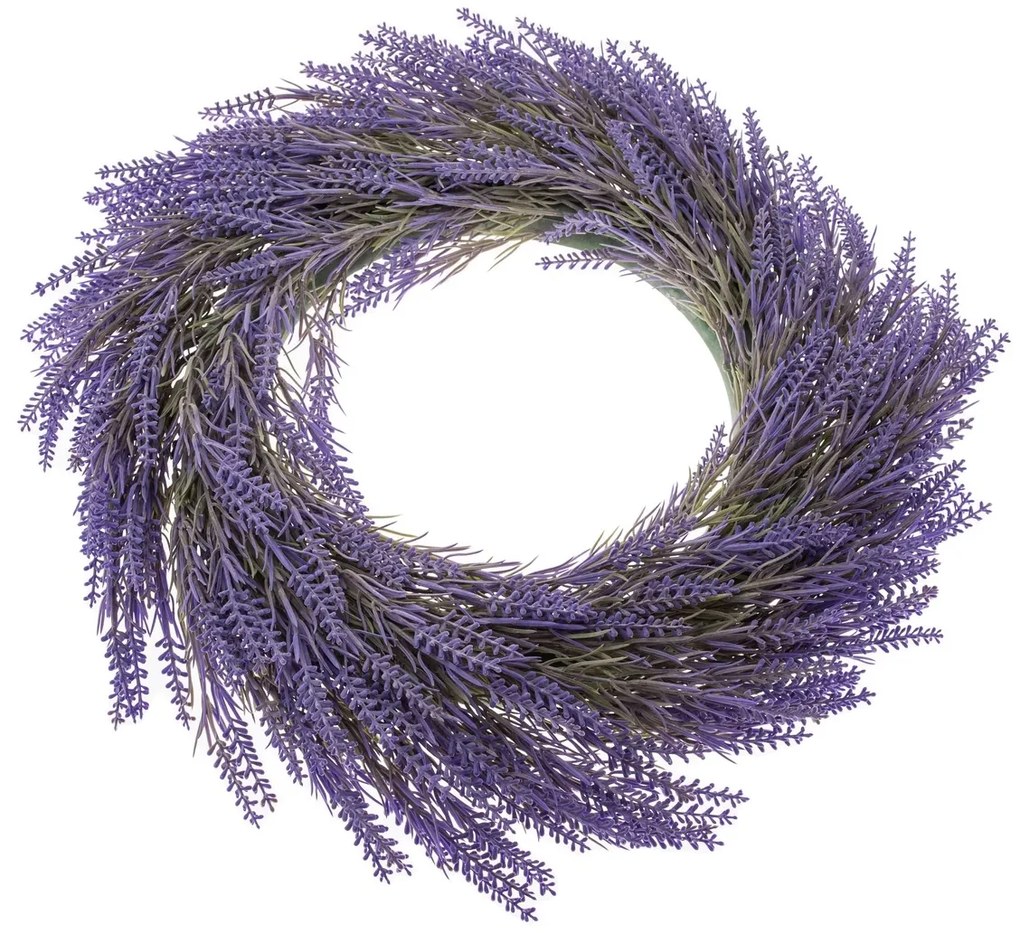 Umělý věnec Levandule, pr. 65 cm