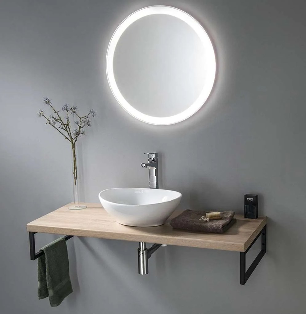 Aqualine Vega - Deska pod umyvadlo 104x45 cm, dub platin VG710