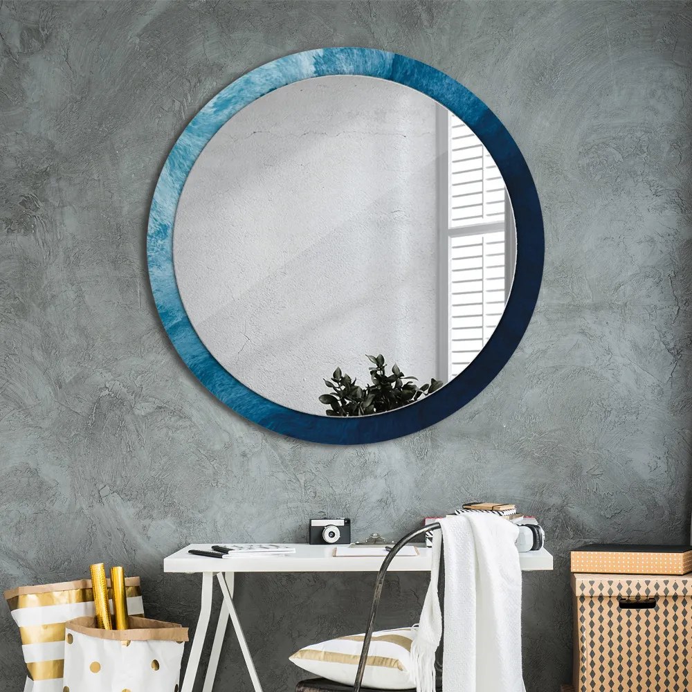 Kulaté dekorativní zrcadlo na zeď Abstraktní umění fi 100 cm