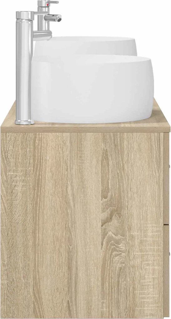 Sada koupelnového nábytku 3 ks Dub sonoma 49,5 x 44,5 x 66 cm 3405917