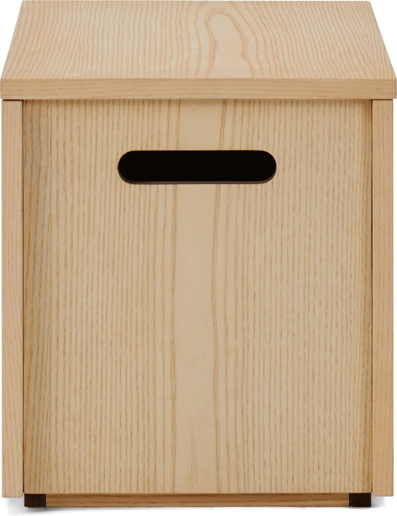 Tchibo - Stohovatelný úložný box s víkem - barva: hnědá