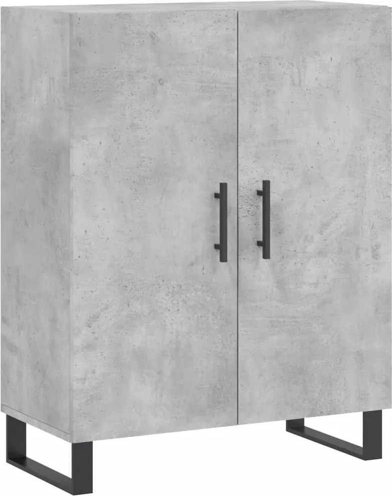 Skříň highboard betonově šedá 69,5x34x180 cm kompozitní dřevo 3195703