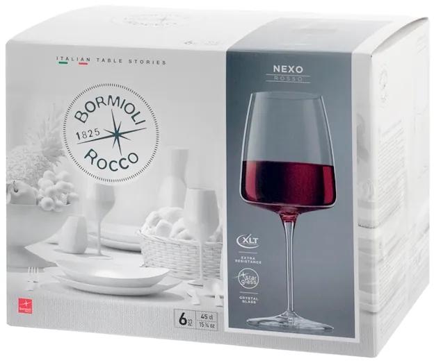 Bormioli Rocco Sada 6 ks sklenic Nexo na červené víno 450 ml